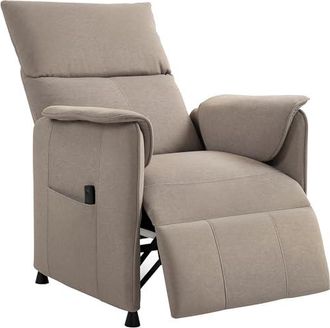 HOMCOM Fauteuil Relax électrique Fauteuil de Relaxation inclinable Ultra Silencieux avec Fonction mémoire, Repose-Pieds rétractable, télécommande, Chaise TV 