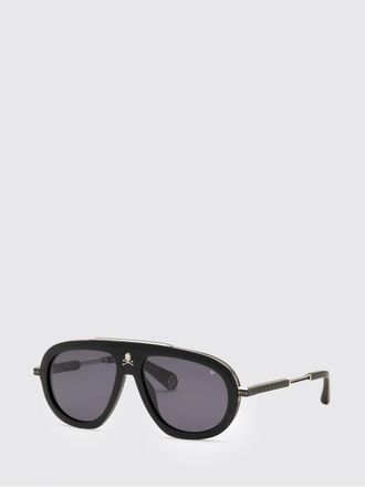 Philipp Plein Lunettes de soleil aviateur en ac&eacute;tate avec logo en relief