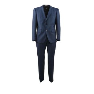 HUGO BOSS Homme, Costumes, Bleu, Taille: 2XL &Eacute;l&eacute;gant costume monopetto en m&eacute;lange de laine