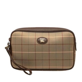 Burberry Pre-owned Canvas Clutch - Femme - Pre-owned - Brun - Taille: ONE Size