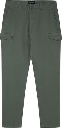 Springfield Herren Pantalones Cargo Daily Lässige Hose, Grün Grau, Bundweite: 107 cm
