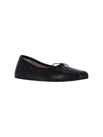 Vivienne Westwood Womens Flat Shoes Black Lamb Leather