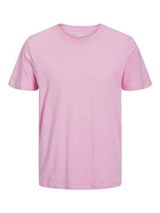Jack & Jones Jack & Jones T-Shirt Basique &agrave; Manches Courtes et col Rond pour Homme, Prism Pink, L
