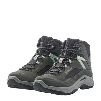 Lowa Wanderschuh LOWA VENTIERRA GTX QC WS, Damen, Gr. 42,5, grau, rauchgr&uuml;n, Leder, Textil, Schuhe Wanderschuh, wasserdicht dank Gore-Tex Membrane, Topsell