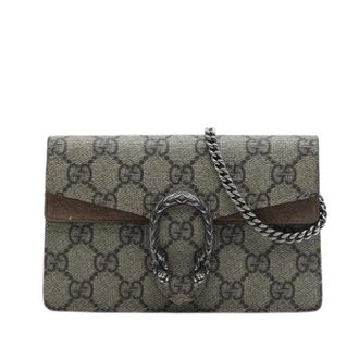 Gucci Pre-owned Suede Umh&auml;ngetasche - - Pre-owned - Damen - Braun - ONE SIZE