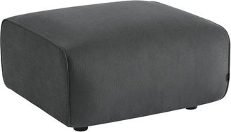 Sweeek Sitzhocker, Fu&szlig;hocker mit Cordbezug f&uuml;r 2-Sitzer-Sofa Wallas