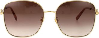Valentino Garavani VLogo Signature Square Sonnenbrille - - Accessories - Damen - Gelb - 59 MM