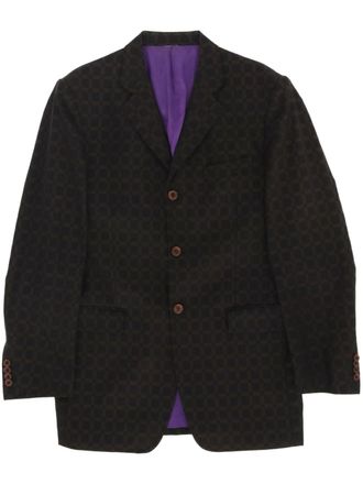 Dolce & Gabbana blazer à carreaux (années 2000) - Marron