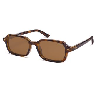 Sojos Retro Polarisierte Rechteckige Sonnenbrille Damen Herren Vintage Trendy Shmal Quadratisch Sonnerbrillen mit UV400 Schutz SJ2610