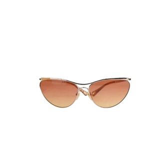 Chlo&eacute; Lunettes de soleil en m&eacute;tal Pre-owned - Femme - Pre-owned - Brun - Taille: ONE Size