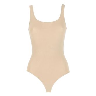Wolford Beiger &Auml;rmelloser Baumwolltop - - Tops - Damen - Beige - M