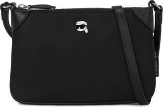 Karl Lagerfeld Portemonnaie - IKON Beutel zum Umhängen aus Nylon - Gr. unisize - in Schwarz - für Damen