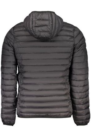 U.S.Polo Association Outdoorjacke Stylische schwarze Herrenjacke mit Kapuze und vielen Taschen