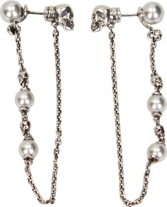 Alexander McQueen Alexander McQueen Femmes Boucles doreilles M&eacute;tal Argent&eacute;