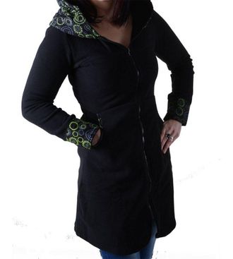 Kunst und Magie Fleecejacke Kunst und Magie Damenmantel aus Fleece Fleecejacke
