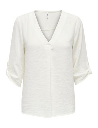 Jacqueline de Yong Damen JDY divya 3/4 top wvn nos T Shirt, Cloud Dancer, 42 EU