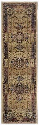 THEKO Gabiro 856 Klassischer Orientteppich strapazierf&auml;hig und sehr robust in der Farbe Beige, Ma&szlig;e: 68cm x 235cm, 300032