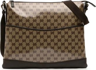 Gucci mini sac à bandoulière à logo GG (2016-2025) - Marron