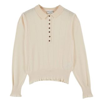 Emile Et Ida T-shirt Polo Annette Pointelle Emile et Ida