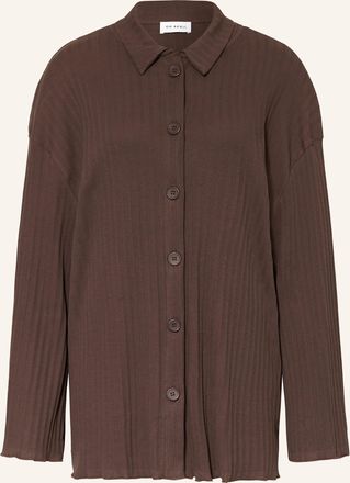 Oh April Oh April Hemdbluse Fleur Aus Jersey braun