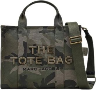 Marc Jacobs Femme, Sacs, Multicolore, Taille: ONE Size Camo Jacquard Medium Tote Bag