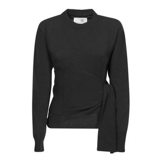 Maison Margiela Rundhals-Strickwaren - - Knitwear - Damen - Schwarzk - L