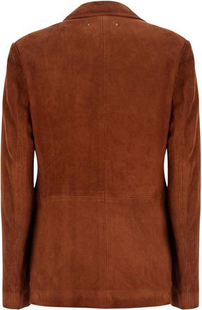 Golden Goose Brown Suede Blazer - Brown