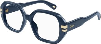 Chlo&eacute; Femme, Accessoires, Bleu, Taille: 53 MM Square Lunettes
