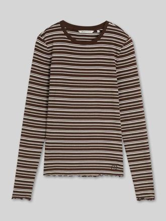 Tom Tailor Denim Regular Fit Langarmshirt aus Baumwoll-Mix