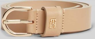Tommy Hilfiger G&uuml;rtel aus echtem Leder mit Logo-Applikation