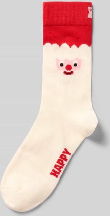 Happy Socks Socken mit Santa-Motiv-Print