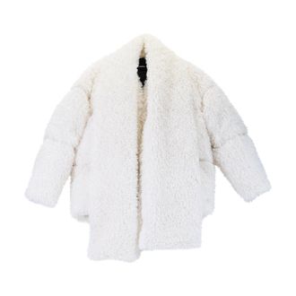 Karl Lagerfeld KL Studio Faux Fur Coat - - Jackets - Damen - Wei&szlig; - S
