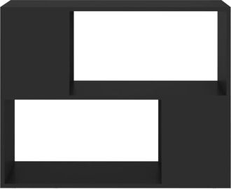 Generic Offene B&uuml;cherregale, Freistehend, Platzsparendes Aufbewahrungsregal aus Holzwerkstoff f&uuml;r B&uuml;cher, Dekoration und Medien (Schwarz)