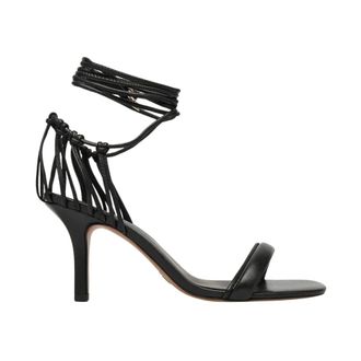 Patrizia Pepe Femme, Chaussures, Noir, Taille: 39 EU Sandale &agrave; talon haut avec la&ccedil;age cheville