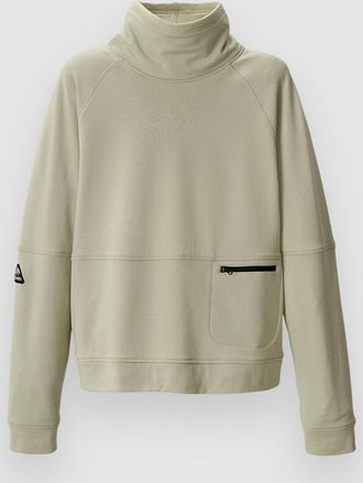 Jones Snowboards Flagship Rec Grid 1/2 Zip Fleecejacke smoke gray