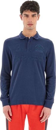 La Martina Homme, Tops, Bleu, Taille: 2XL Patch Polo
