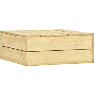 vidaXL Vidaxl - Table de jardin 75x75x31 cm Bois de pin impr&eacute;gn&eacute;