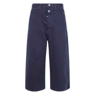 The Attico Femme, Shorts, Noir, Taille: W25 Pantalon en denim d&eacute;lav&eacute; avec Thermostrass