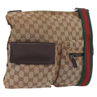 Gucci Pre-owned Vintage GG Canvas Schultertasche - - Pre-owned - Damen - Beige - ONE SIZE