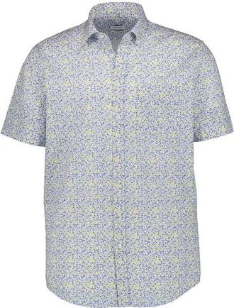 Seidensticker Seidensticker Herren Kurzarmhemd gelb geblümt