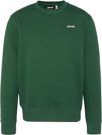 Schott NYC Mixte Swcasual1 Sweatshirt, Vert, XXL EU