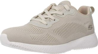 Skechers Damen BOBS Squad Tough Talk Sneaker, Natural Engineered Knit, 39.5 EU