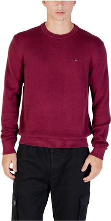 Tommy Jeans Slim Essential Sweater - - Knitwear - Herren - Rot - XS