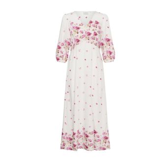 Kaffe Karosine Long Dress - Femme - Robes - Multicolore - Taille: 48 FR