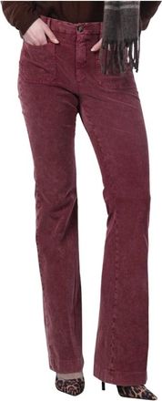 Mason's New York Flare Chino Pants - Femme - Pantalons - Rouge - Taille: 34 FR