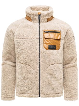 Stone Harbor Teddyjacke f&uuml;r Herren Sorees - Sherpa-Fleeceblouson mit Steppfutter - Beige