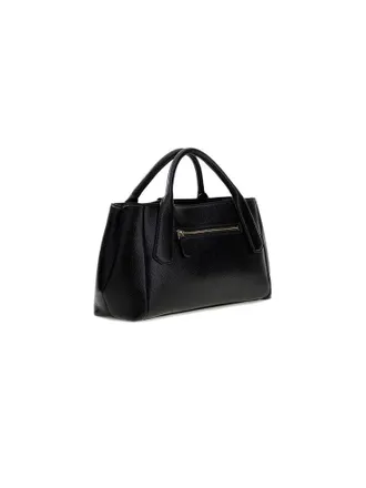Guess Polyurethane Top Handle Bag - Black