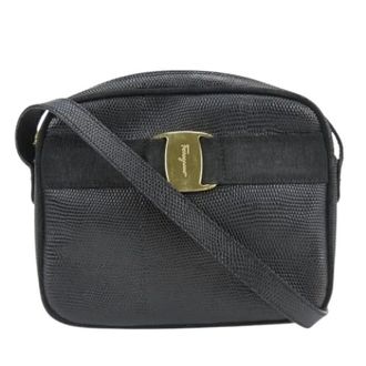 Ferragamo Sac bandouli&egrave;re Vara Pre-owned - Femme - Pre-owned - Noir - Taille: ONE Size