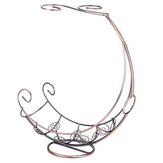 BESPORTBLE Moderner Weinhalter Piratenschiff aus Eisen Multifunktionales Weinregal mit Flaschen H&auml;ngeglashalter f&uuml;r Zuhause Hotel Bar als Geschenk und Dekoration