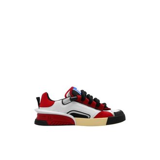 Dolce & Gabbana Homme, Chaussures, Multicolore, Taille: 44 EU Blanc Rouge Noir Portofino Baskets